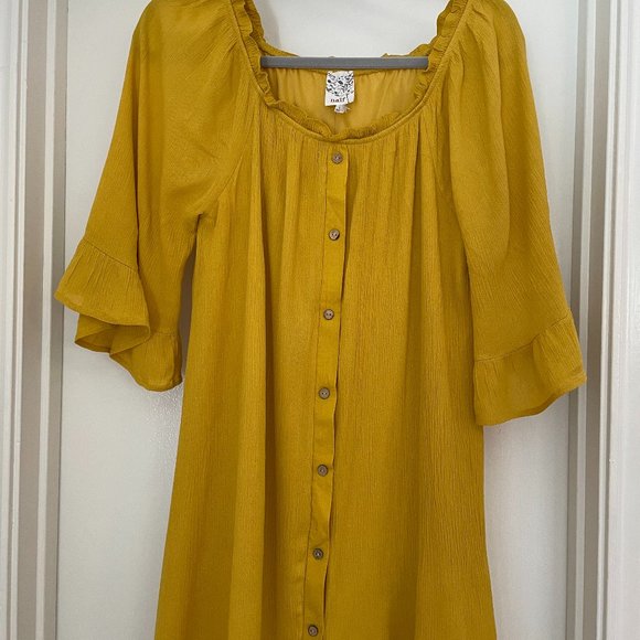 NAIF | Dresses | Yellow Short Dress | Poshmark